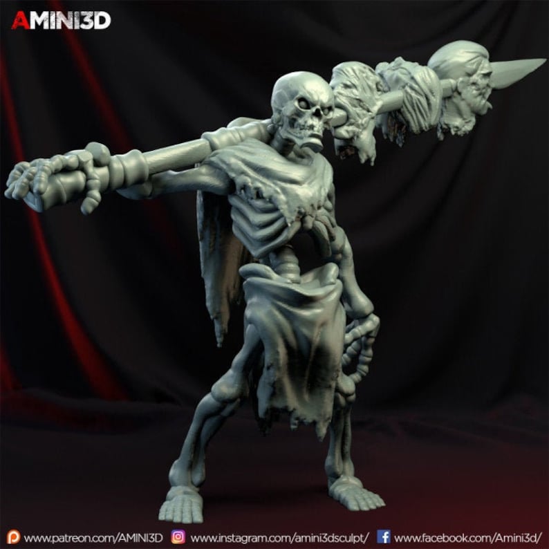 Skeleton - 02 | Fantasy Miniature | Dungeons and Dragons | Dnd ...