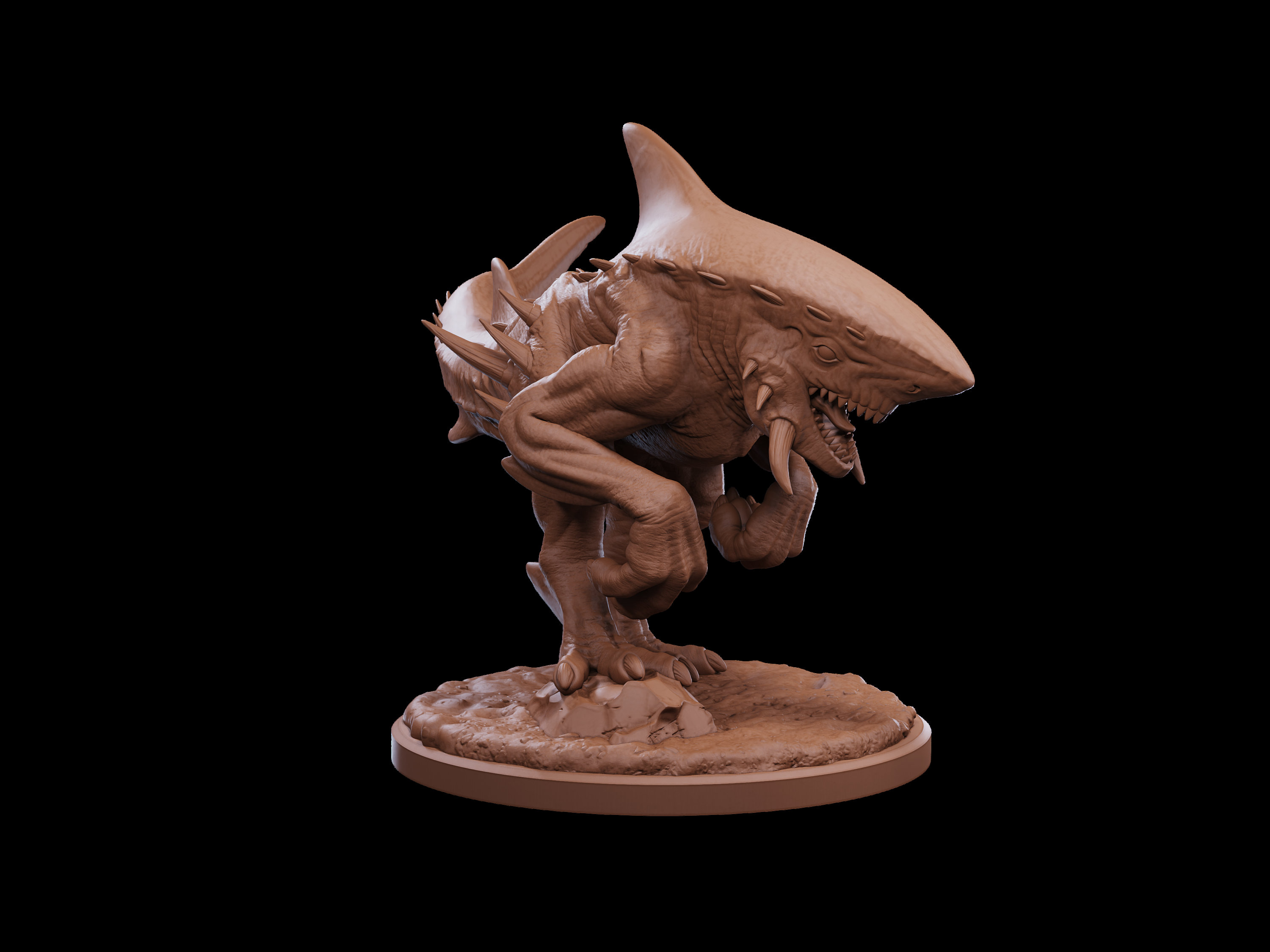 Sharkasaurus Fantasy Miniature Dnd Miniature Tabletop - Etsy