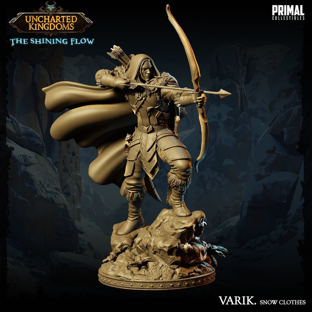 Drizzt Snow Clothes Fantasy Miniature Dungeons and Dragons Mini RPG ...