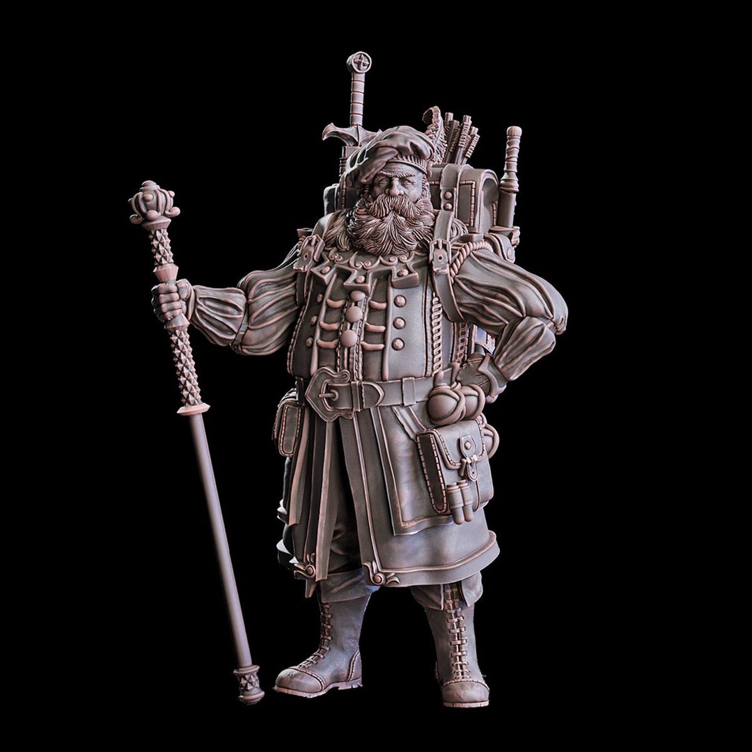 Human Rich Merchant Fantasy Miniature Dnd Miniature RPG Tabletop Game ...