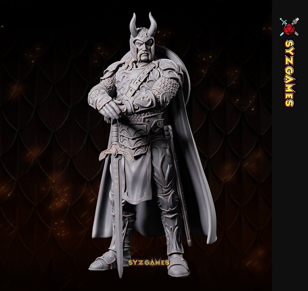 Sturm Brightblade | Fantasy Miniature | Dnd Miniature | Dungeons ...