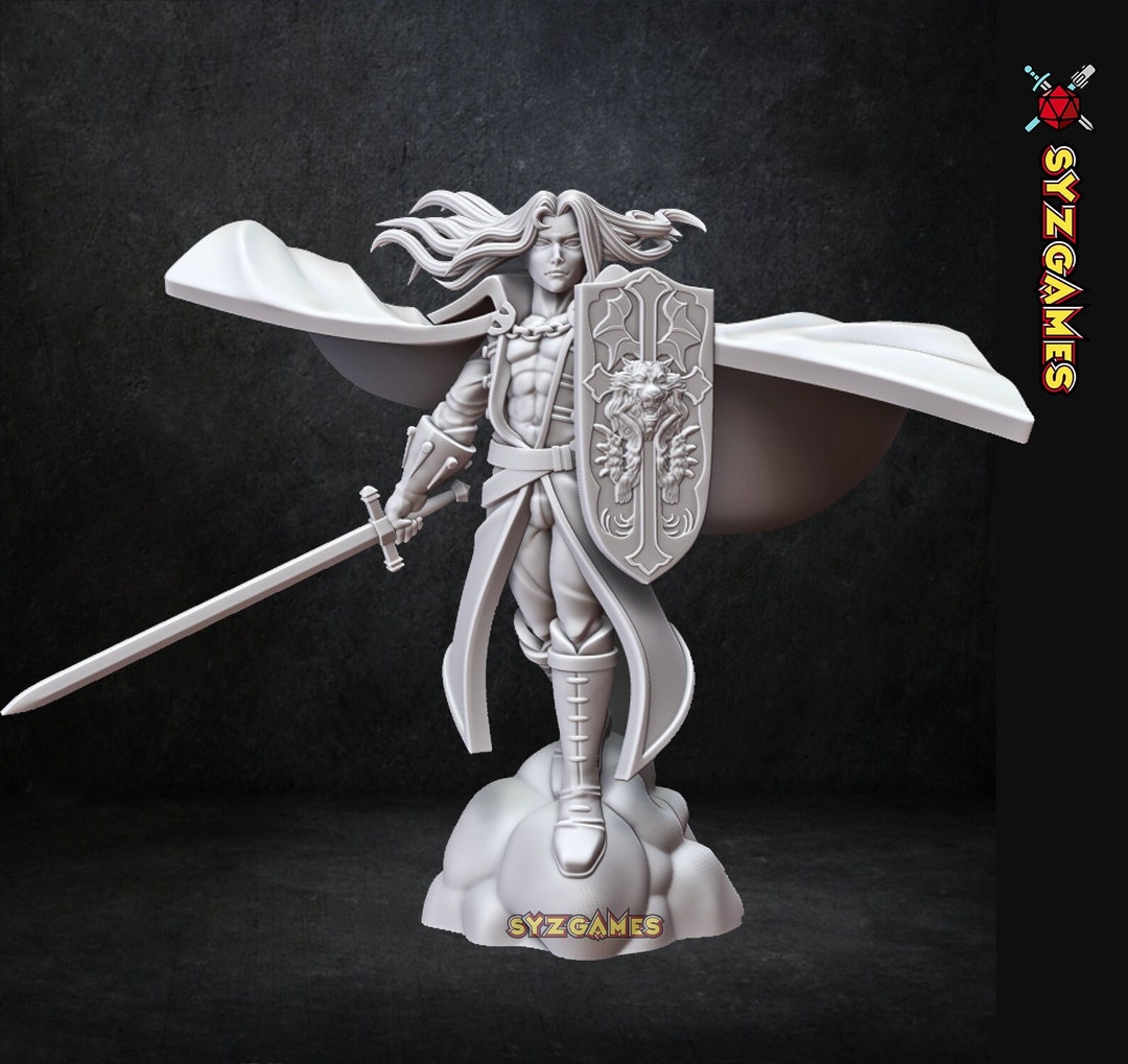 Alucard Vampire Fighter Fantasy Miniature Dungeons and Dragons Mini RPG ...