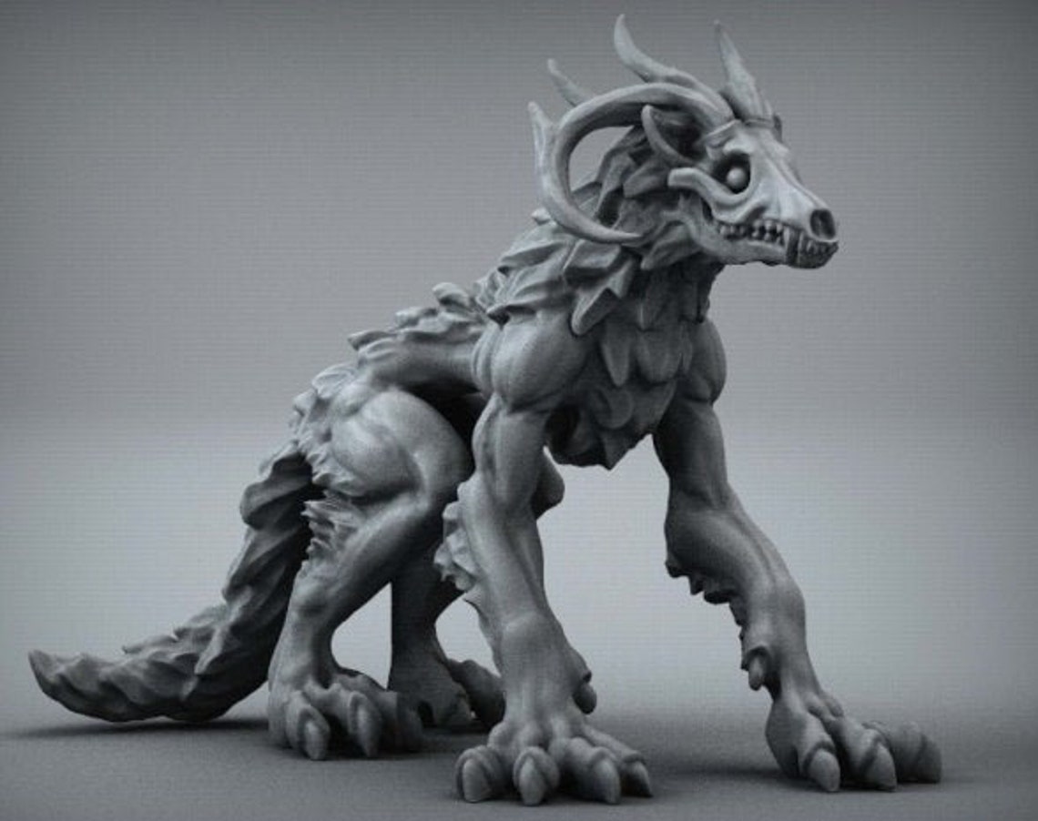 Wendigo Undead Monster Fantasy Resin Miniature Dnd - Etsy