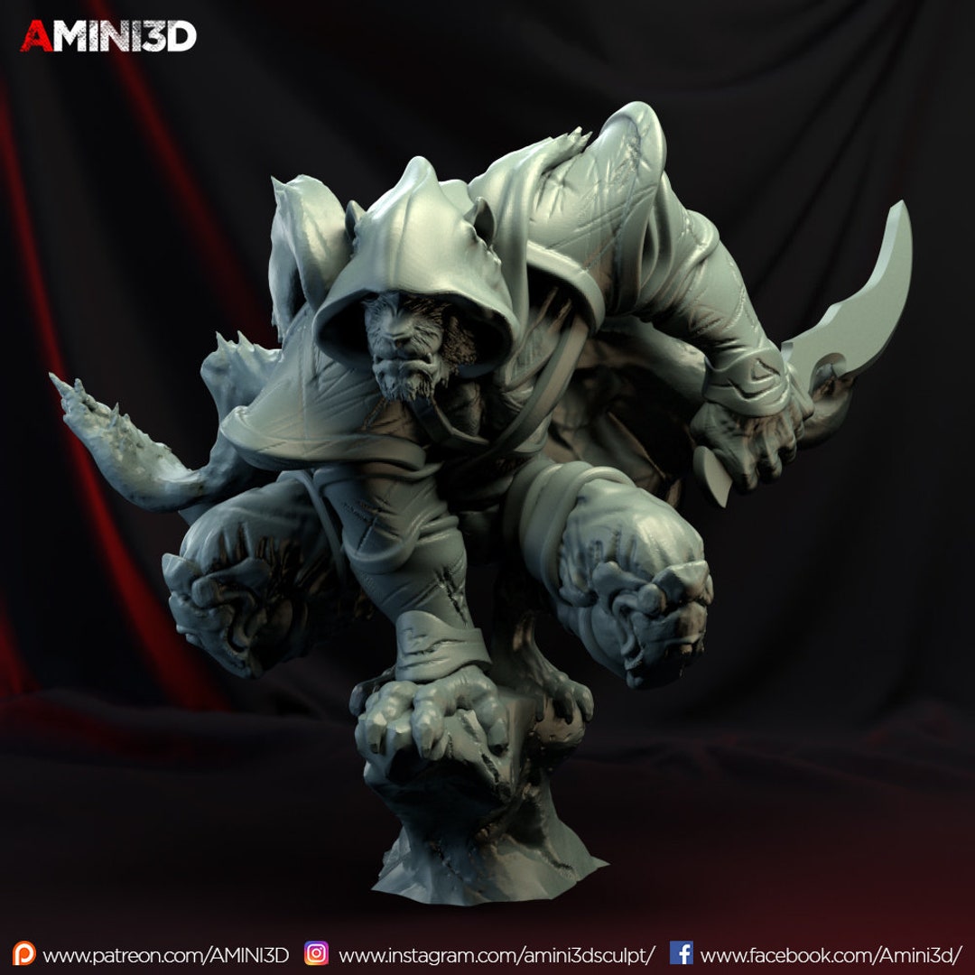 Tabaxi Rogue, Male | Fantasy Miniature | Dungeons and Dragons | Dnd ...