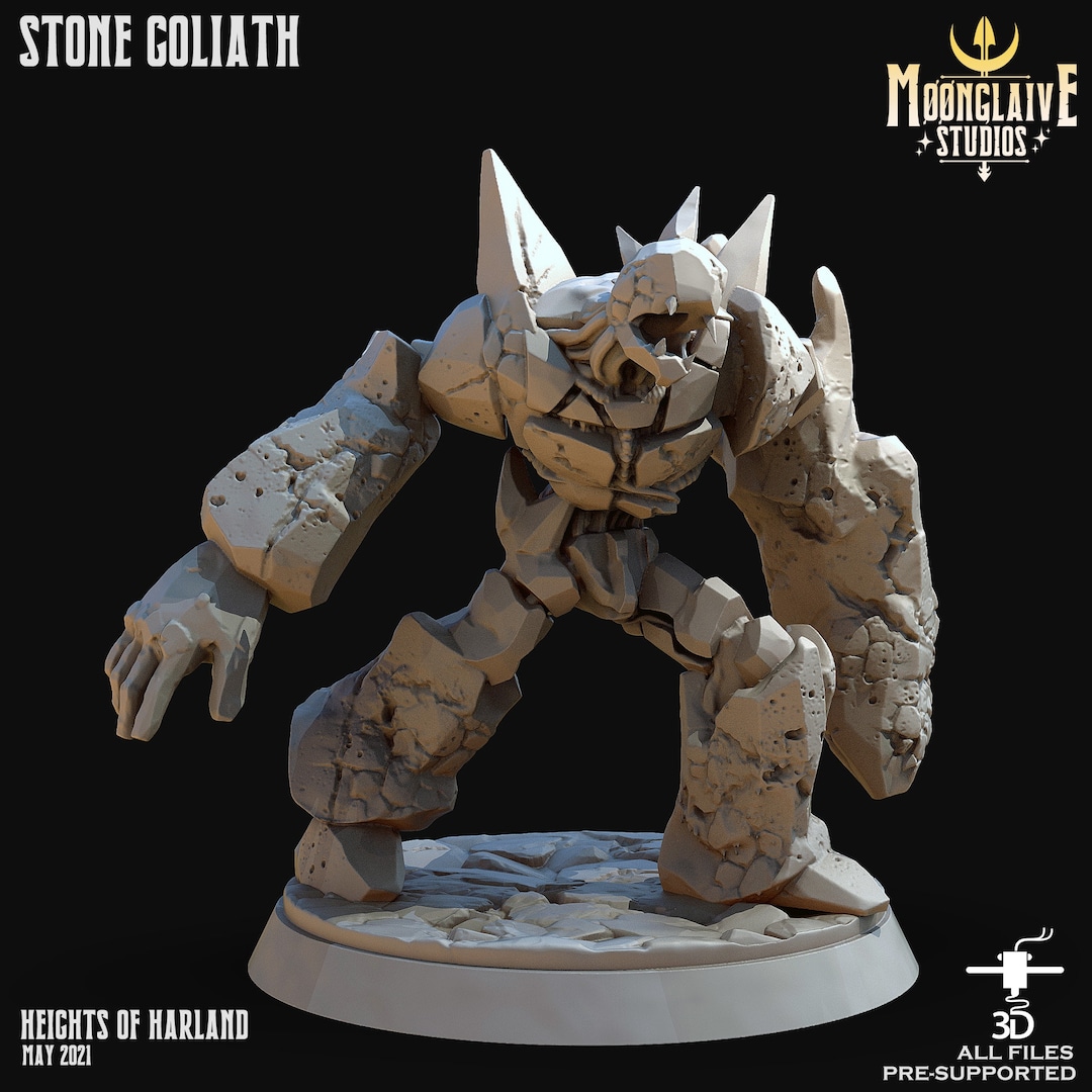 Stone Goliath | Fantasy Resin Miniature | Dnd Miniature | RPG ...