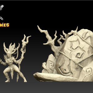 Amazon Shaman, Ritual Stone 32mm or 28mm Fantasy Miniature Dnd ...