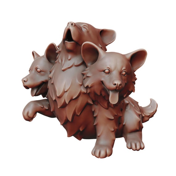 Baby Cerberus Fantasy Miniature Dungeons and Dragons Dnd - Etsy