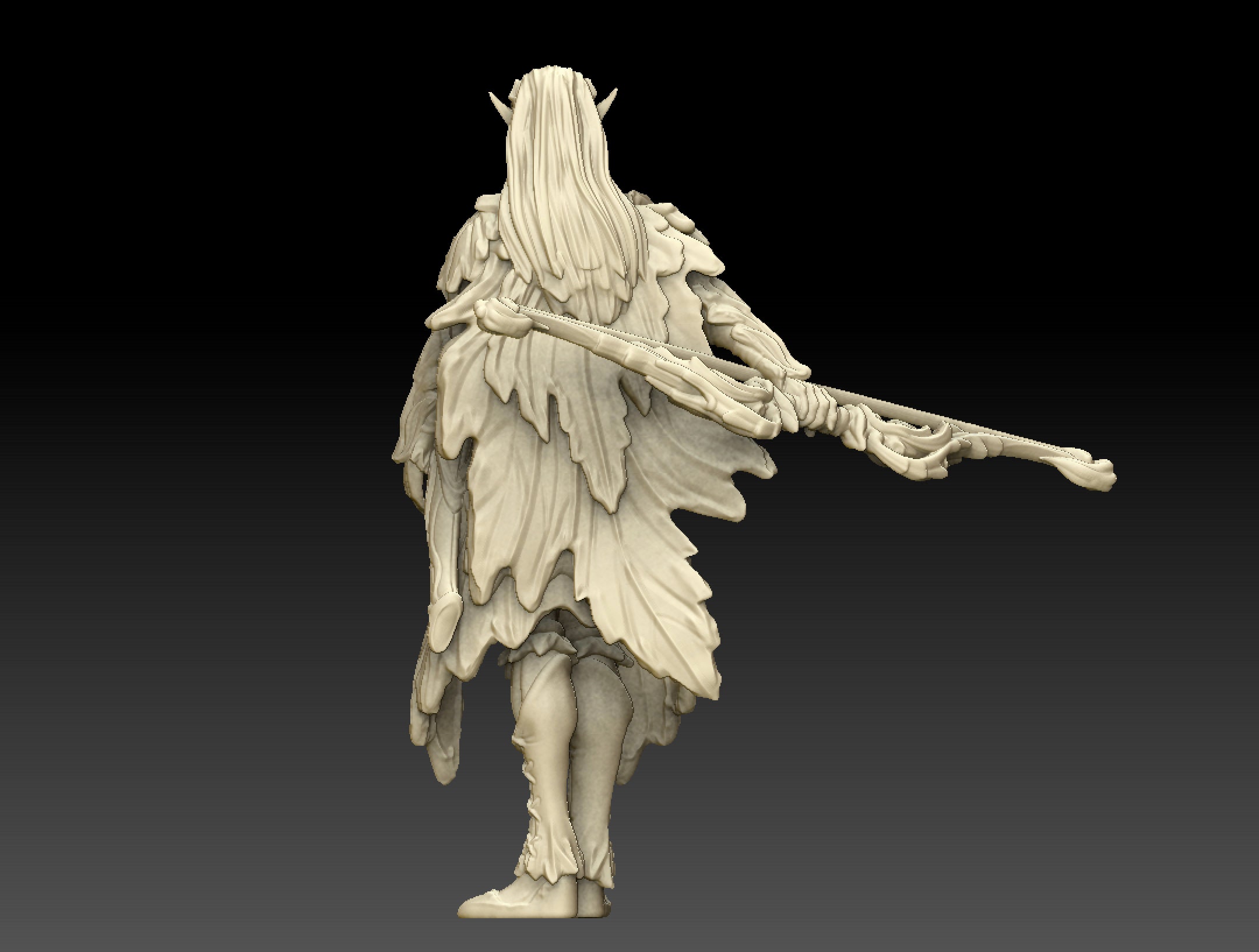 Eladrin Autum Elf Ranger Fantasy Resin Miniature Dnd - Etsy