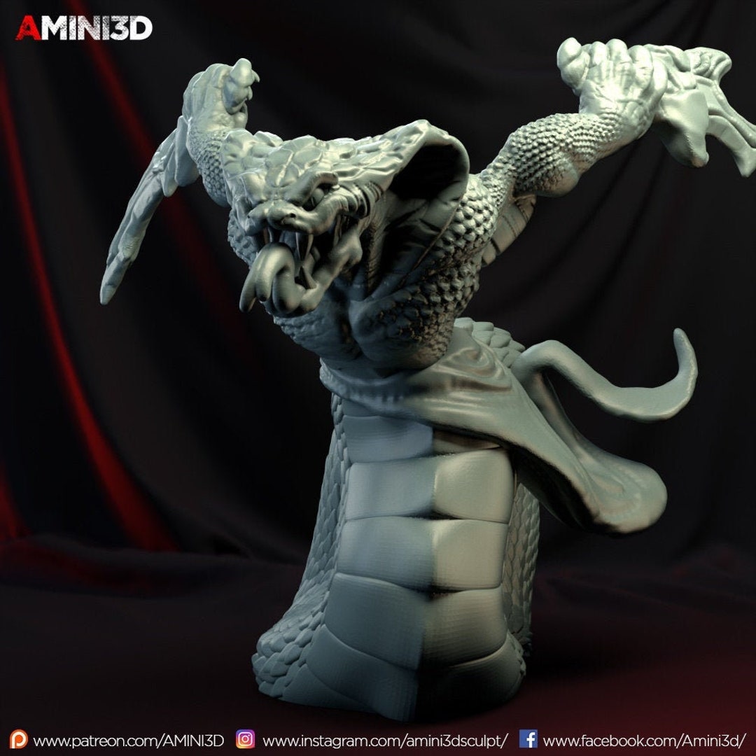 Yuan-ti, Abomination Fantasy Miniature Dungeons and Dragons Dnd ... Yuan-ti, Abomination Fantasy Miniature Dungeons and Dragons Dnd ...