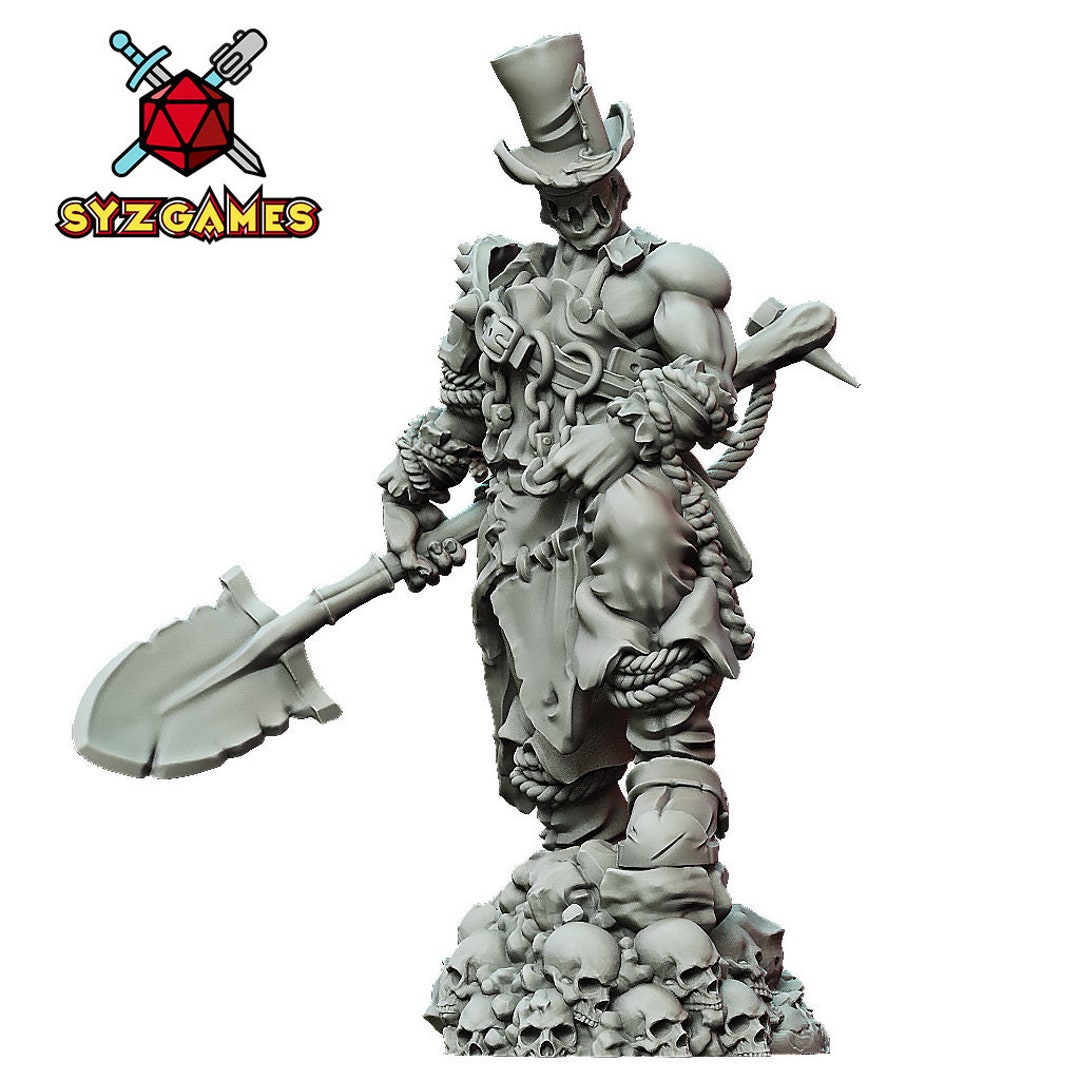 Grave Digger | Fantasy Resin Miniature | Dnd Miniature | RPG | Tabletop ...
