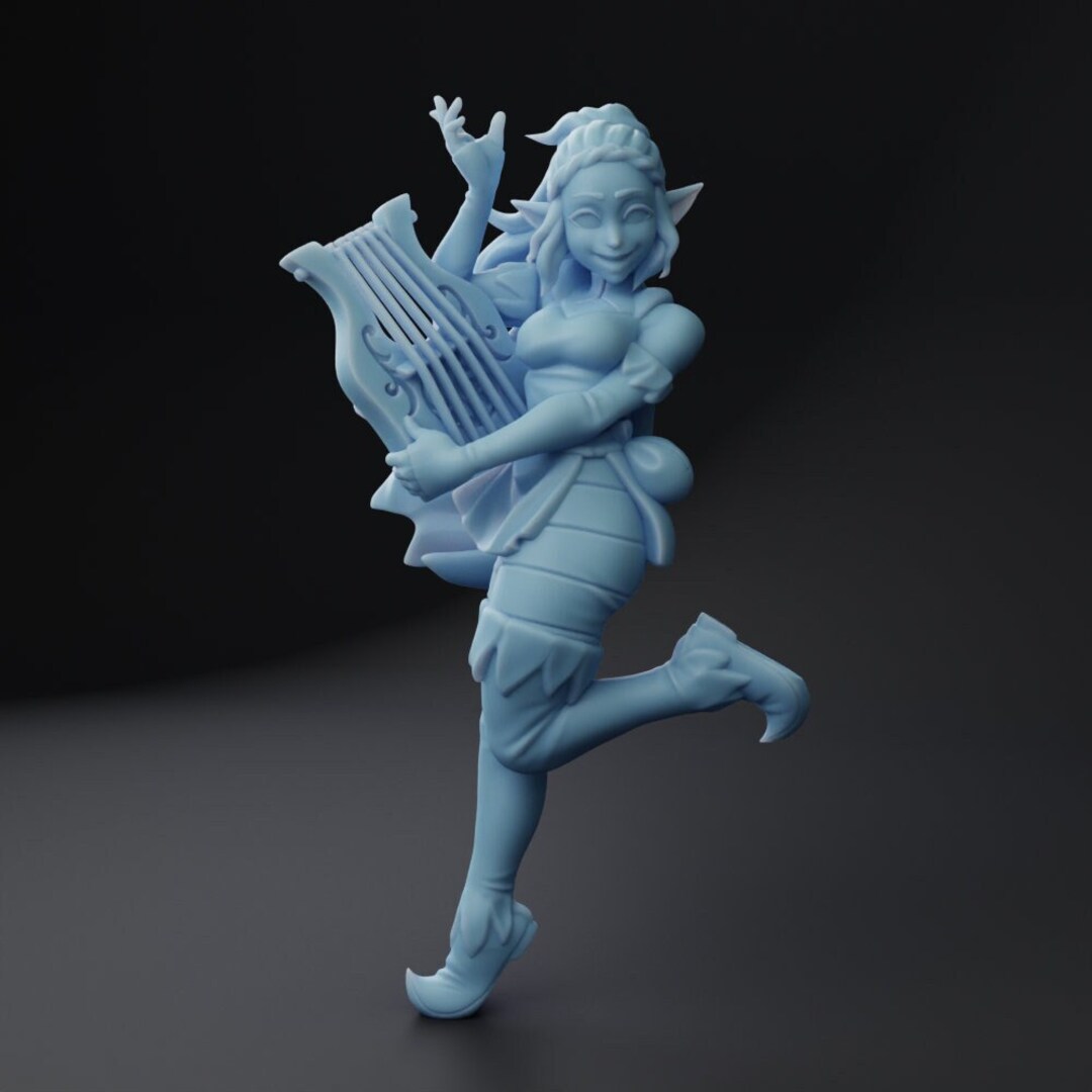 Giften Elf Bard | Fantasy Miniature | Dnd Miniature | Tabletop | Twin ...