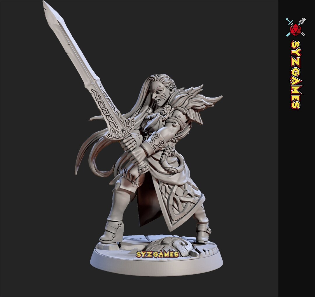 Astrid Trollskadi - Shieldmaiden | Fantasy Miniature | Dnd Miniature ...