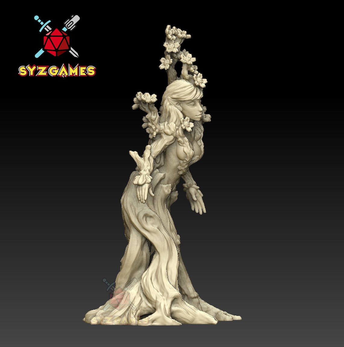 Dryad 32 or 75mm Fantasy Resin Miniature Dnd Miniature - Etsy