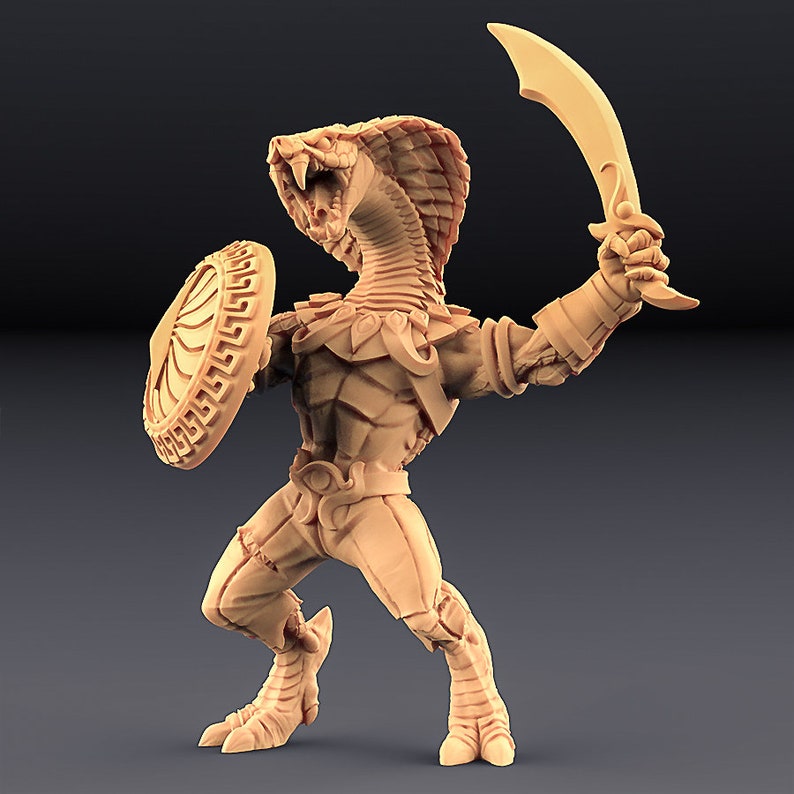 Snakeman AMAZONS 32mm or 28mm Fantasy Miniature D&D | Etsy