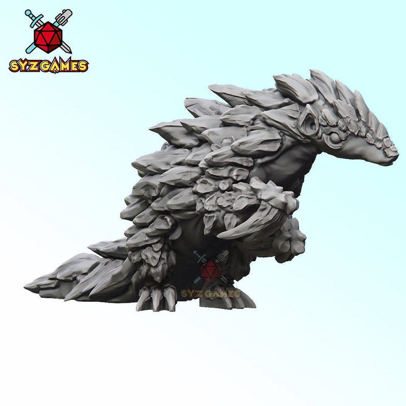Magma Pangolin Fantasy Resin Miniature Dnd Miniature RPG - Etsy UK