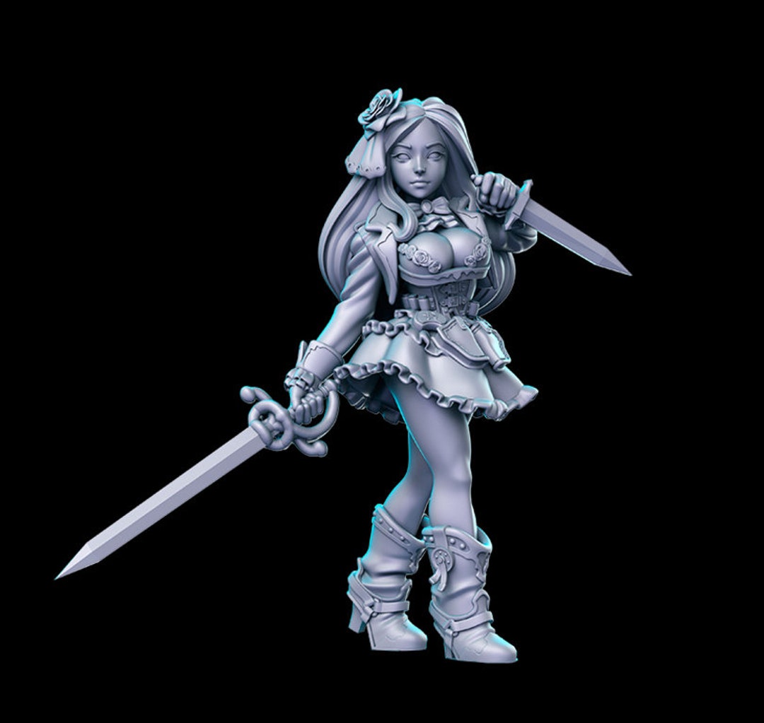 Violeta | 28mm, 32mm, 54mm, 75mm Sci-fi Miniature | Fantasy Miniature ...