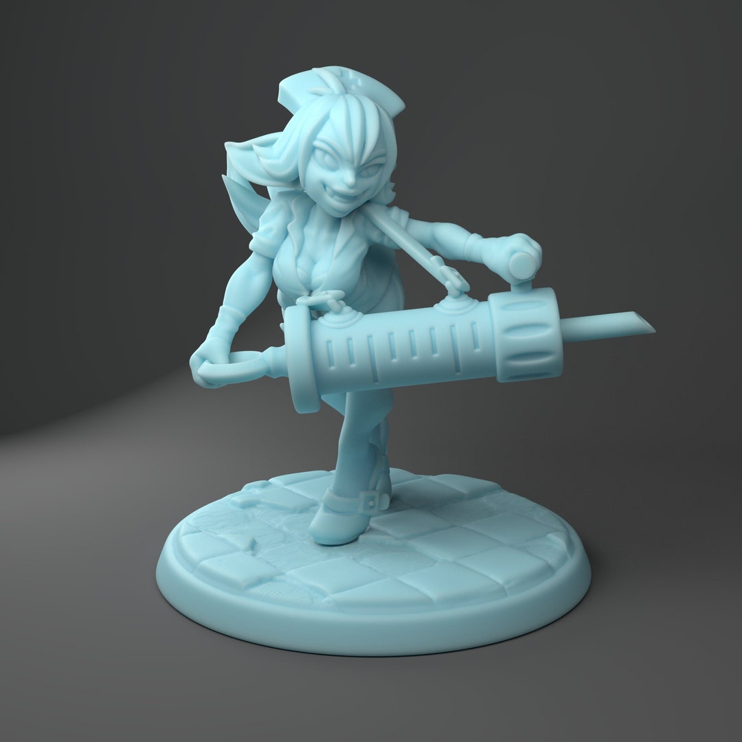 Needles the Goblin Nurse | Resin Fantasy Miniature | Dnd Miniature ...