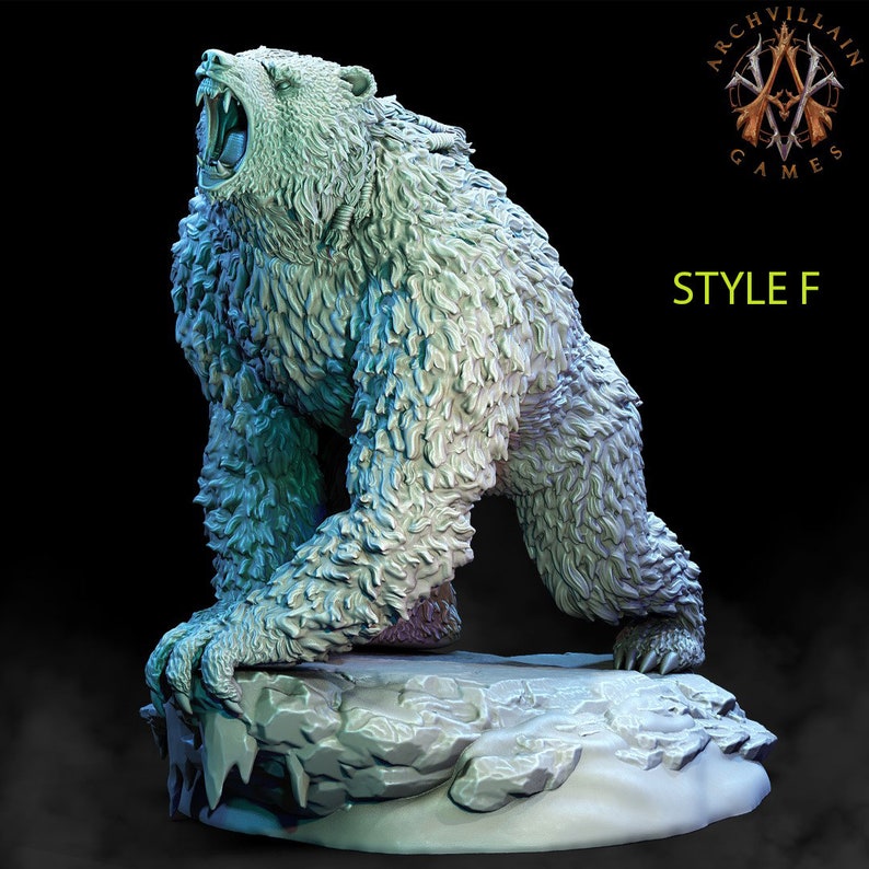 Bear Vanguard Fantasy Resin Miniature Dnd Miniature RPG - Etsy