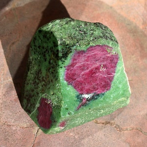 Ruby in Zoisite Mineral Specimen, Decorator Zoisite Crystal, Natural ...