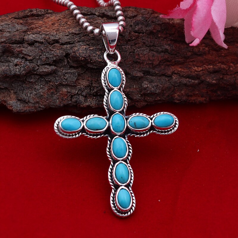 Turquoise Cross - Etsy