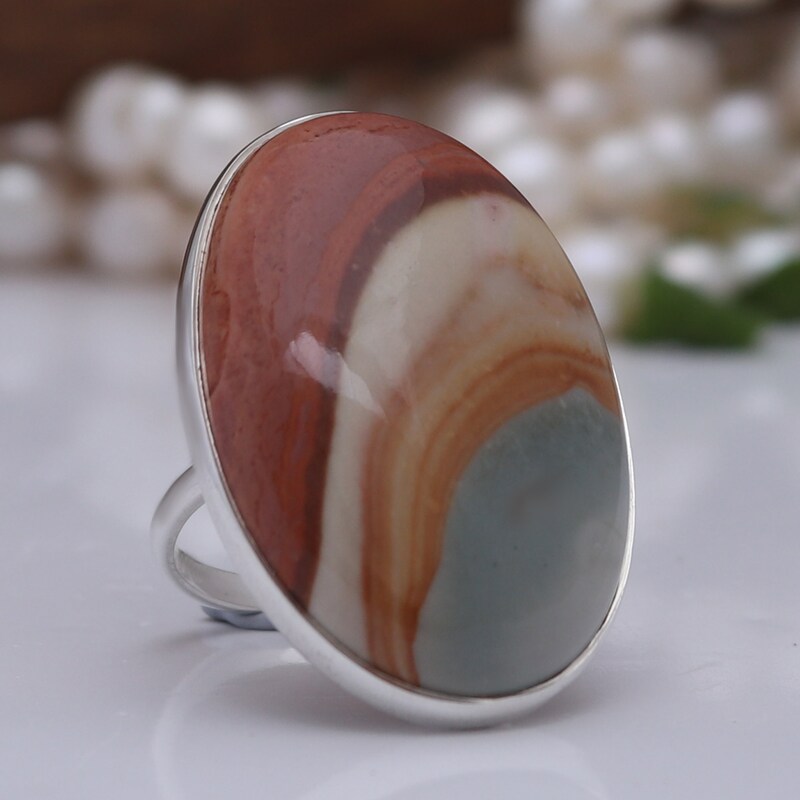 Jasper Ring - Etsy