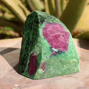 Ruby in Zoisite Mineral Specimen, Decorator Zoisite Crystal, Natural ...