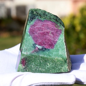 Ruby in Zoisite Mineral Specimen, Decorator Zoisite Crystal, Natural ...