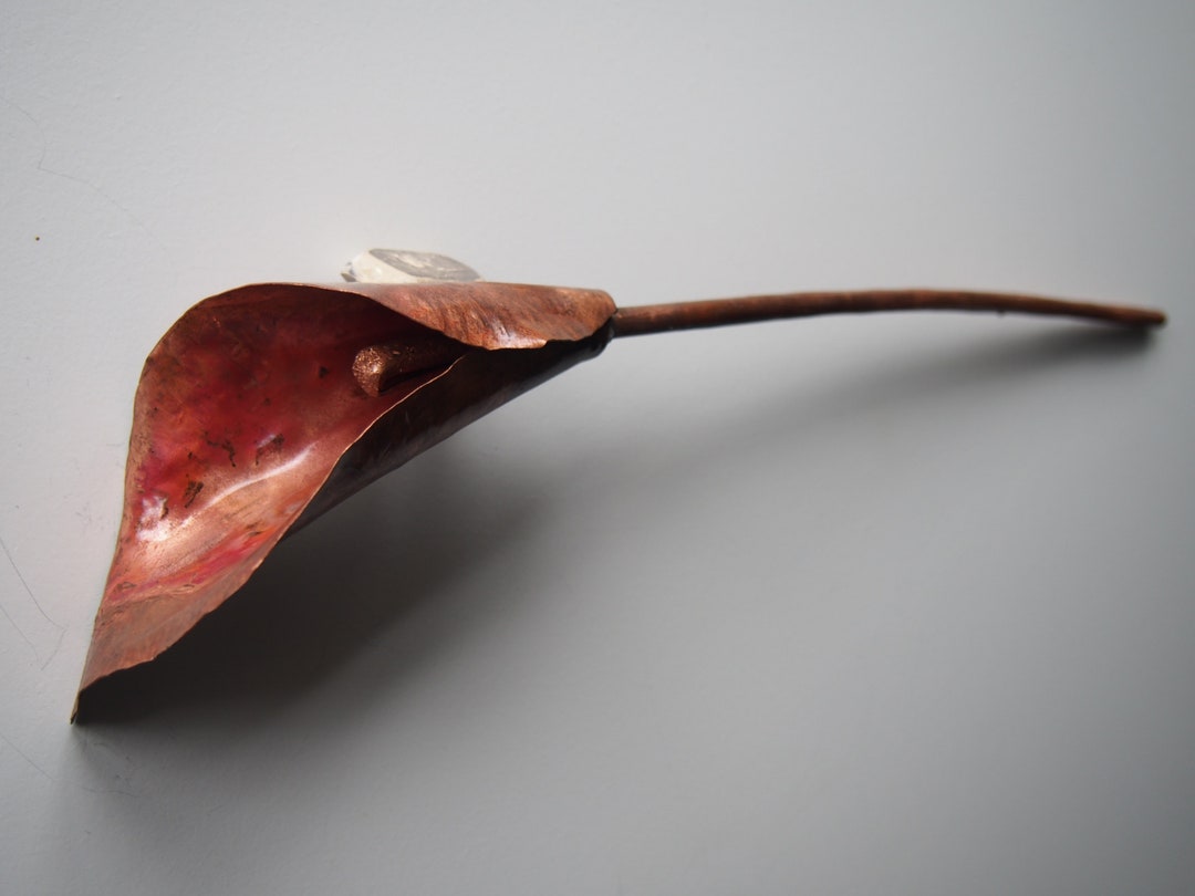 Copper Chalice Flower (arum) for Decoration and to Use as a Gift - Etsy