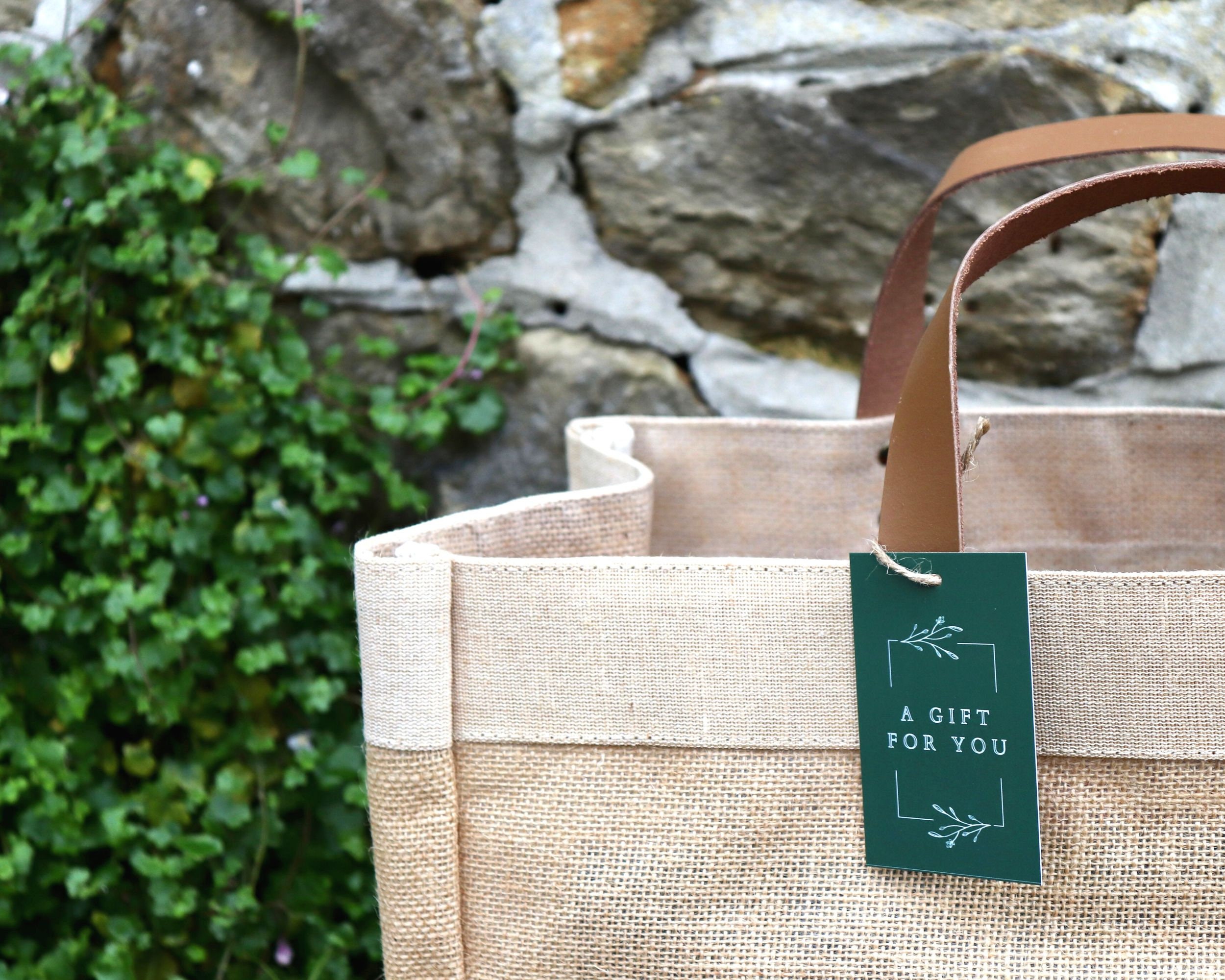 Soho Large Plain Inspired Jute Market Bag French Market Bag Leather ...