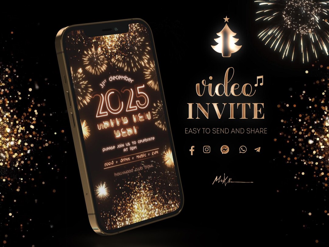 Dazzle in 2025! Get Our Spectacular Firework Video Invitation - Ignite ...