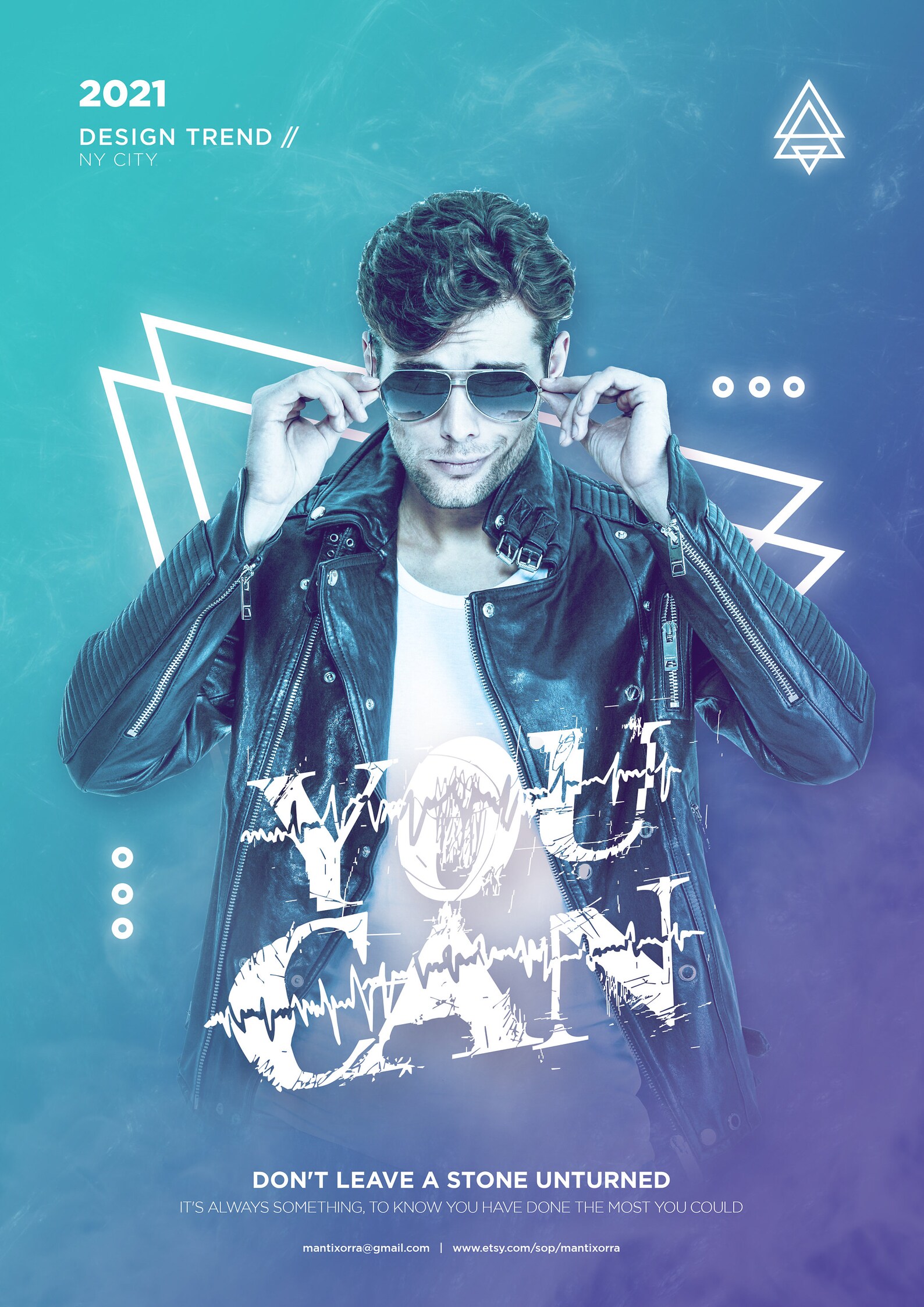 Glow Poster A3 Digital Template Instant Download Wall Art Home ...