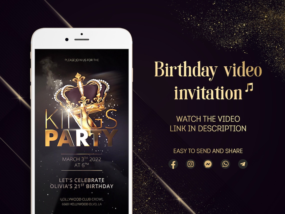 Step Into a World of Luxury With Brilliant VIDEO INVITATION: Majesty of ...