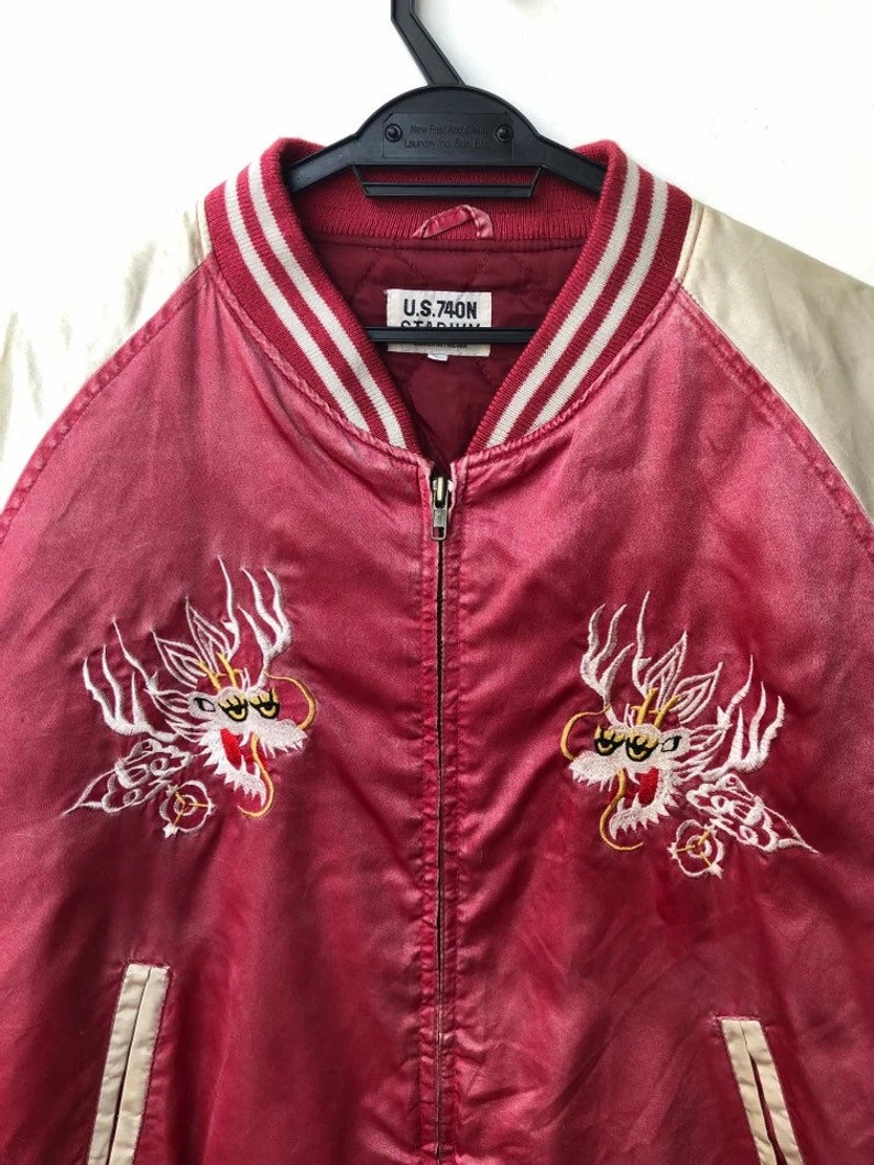 Vintage Japan Yokosuka Sleeves Hit Embroideries Sukajan Jacket - Etsy