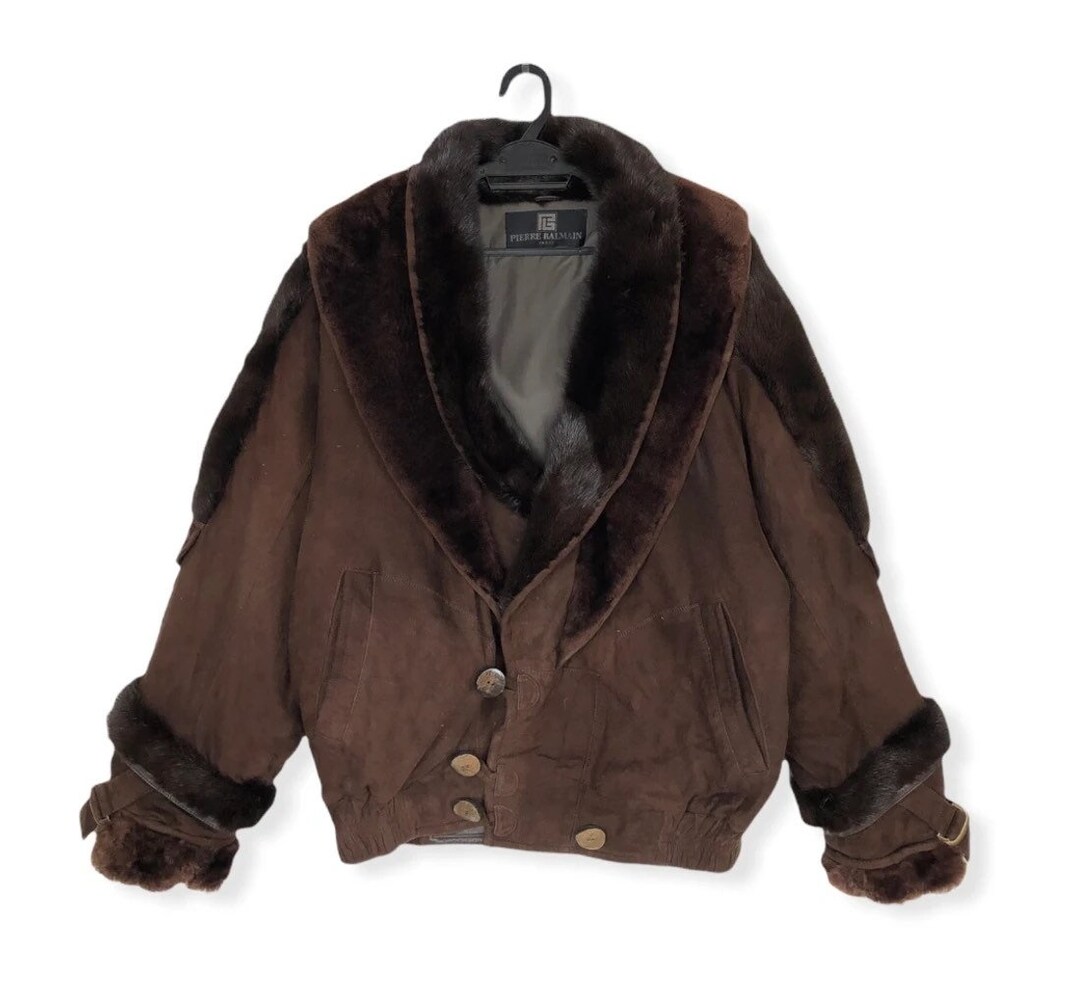 Rare Vintage 80’s Pierre Balmain Sheepskin Suede Loose Coat - Etsy