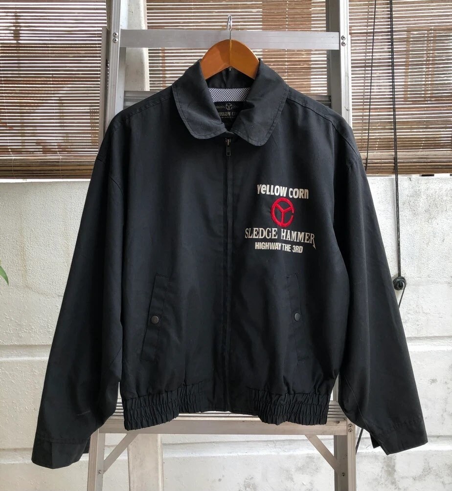 Vintage Yellow Corn Racing Light Jacket - Etsy