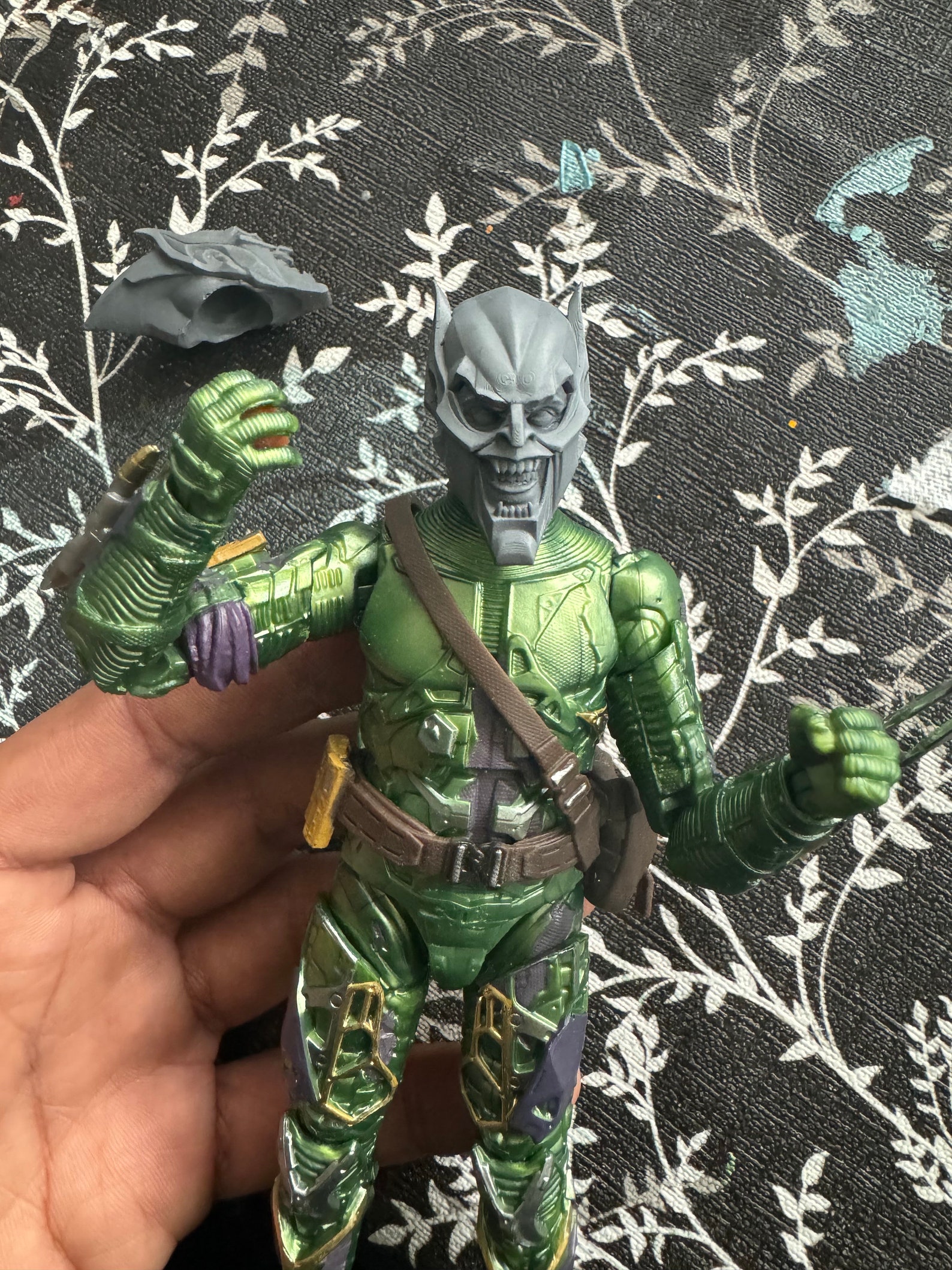 Green Menace Open Helmet (unpainted Head Sculpt) FIGURE NOT INCLUDED ...