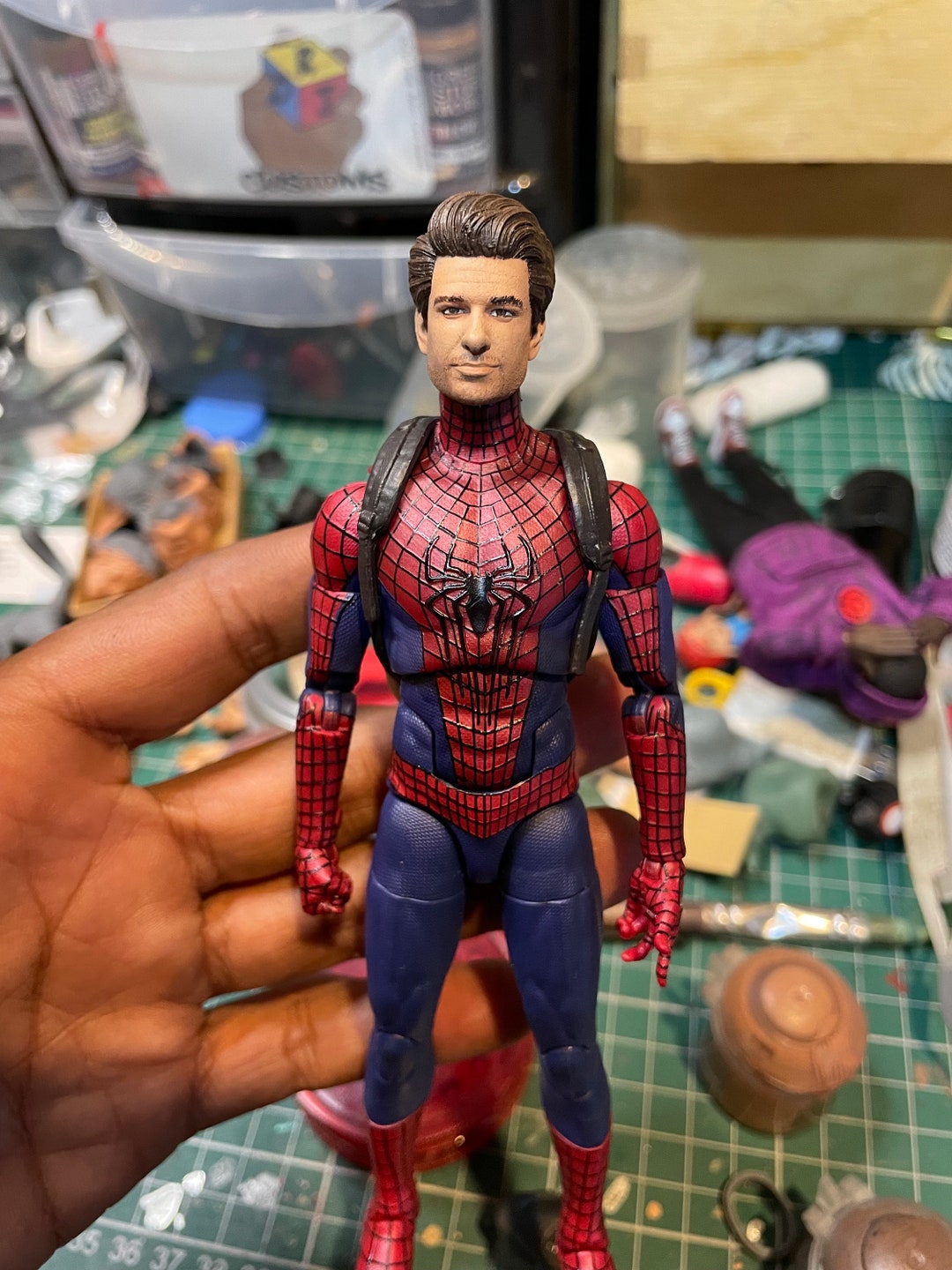 1x Painted Amazing Insect Guy Head Sculpt (FIGURE NOT INCLUDED) - Etsy