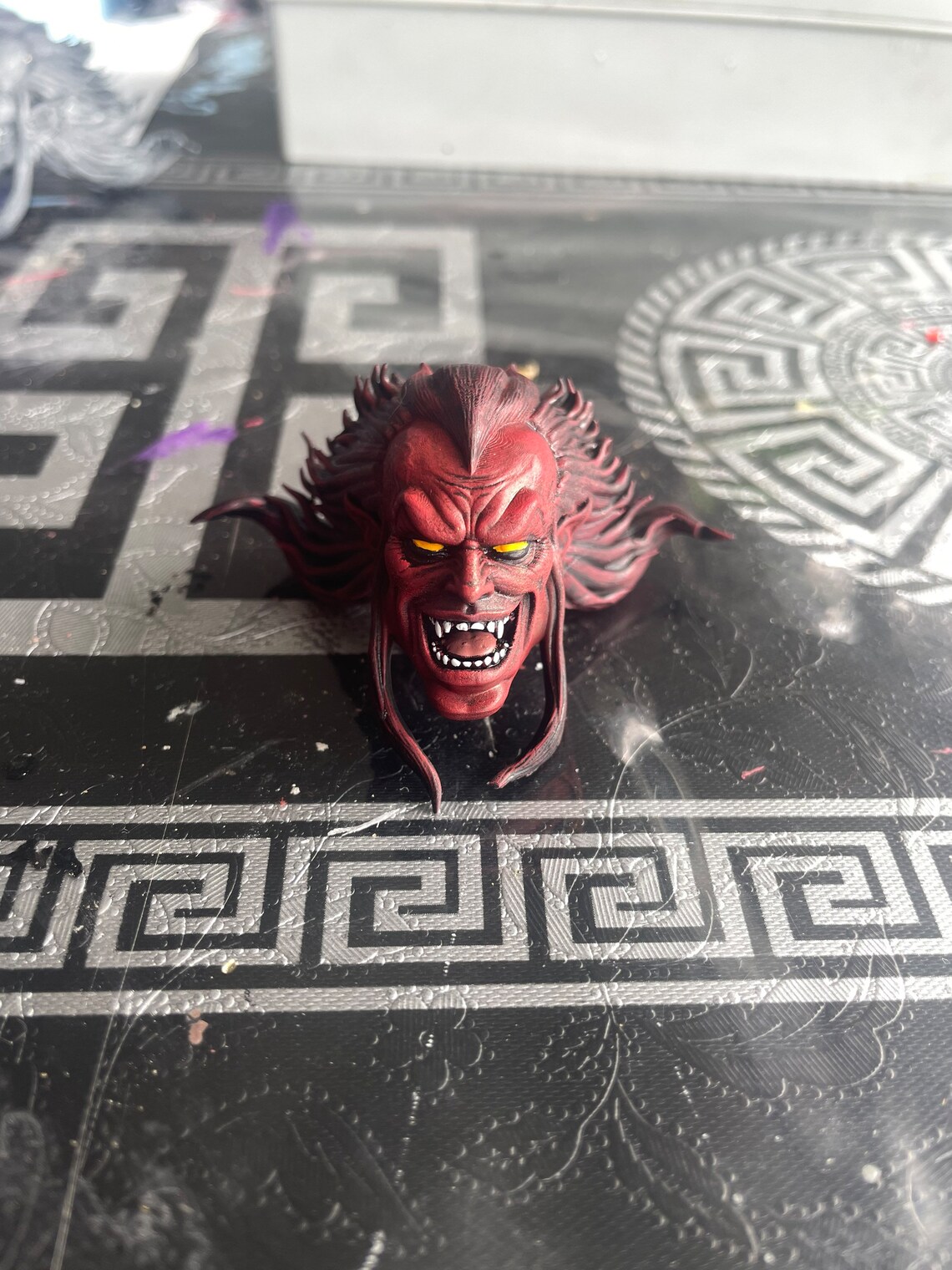 Demon Man Head Sculpt for Mega Figures FIGURE NOT INCLUDED - Etsy