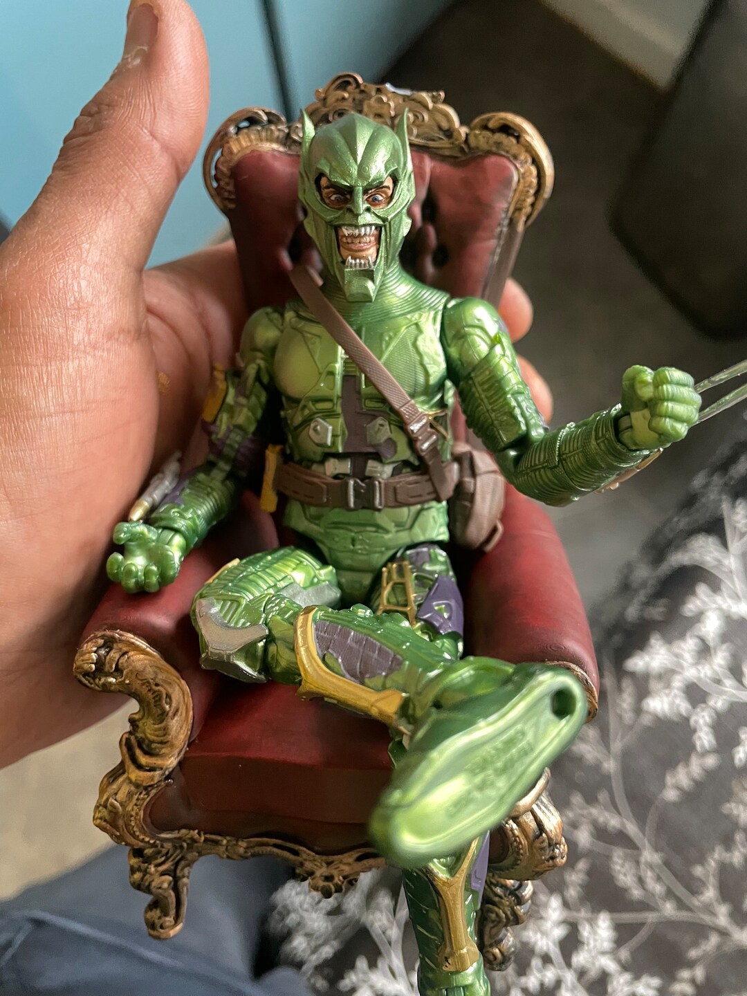 Green Menace Open Helmet Painted Head Sculpt (FIGURE NOT INCLUDED) - Etsy