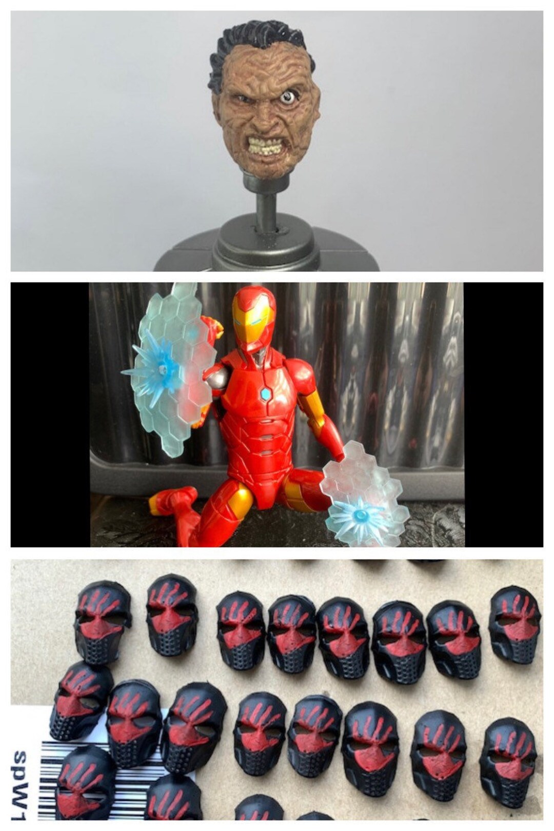 Puzzle Face, Mask, Blue Energy Shields - Etsy