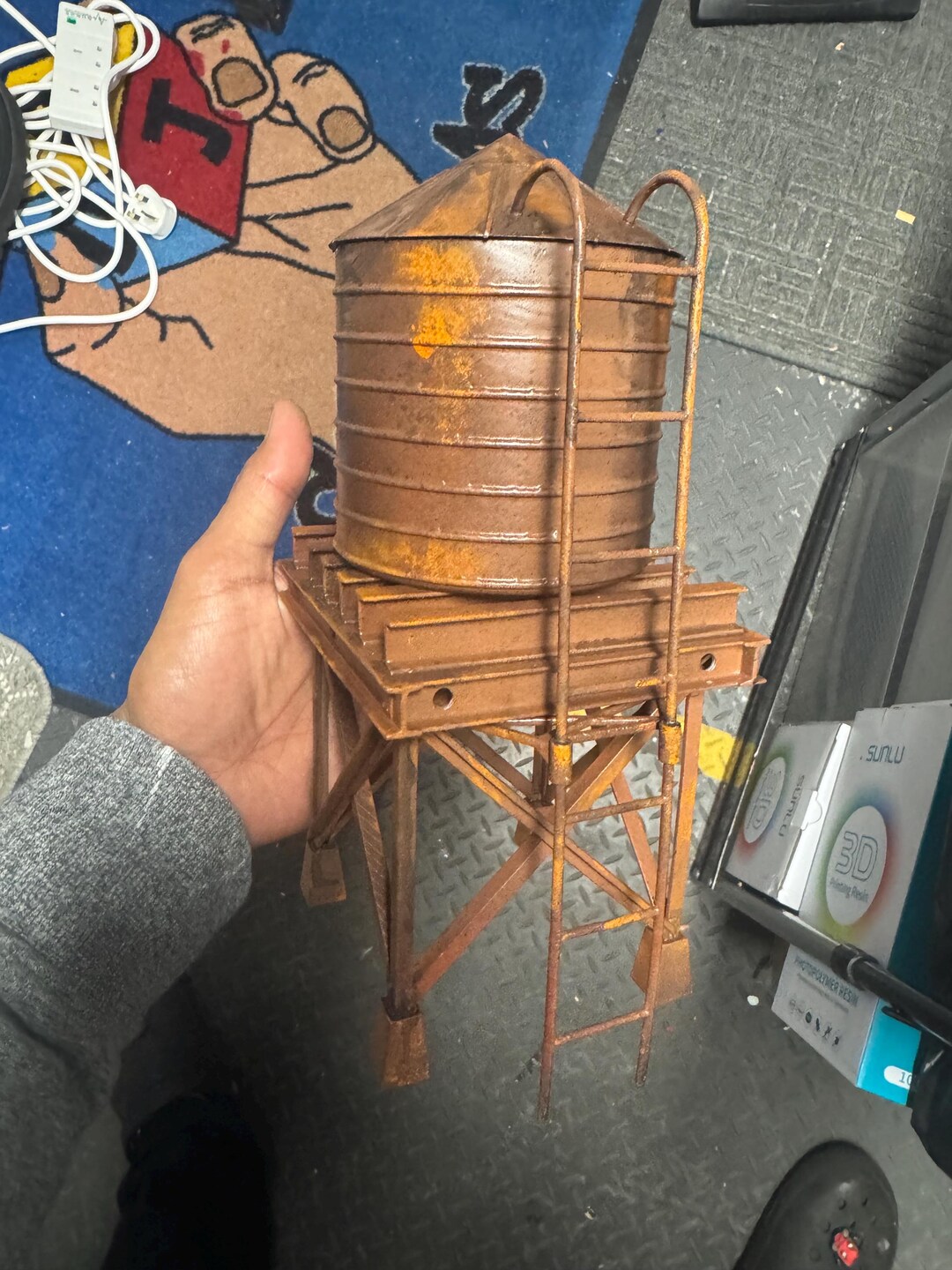Water Tower Base Short (painted) - Etsy