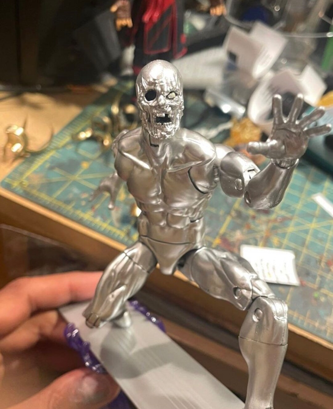 Chrome Hippy Zombie Head Sculpt (FIGURE NOT INCLUDED) - Etsy