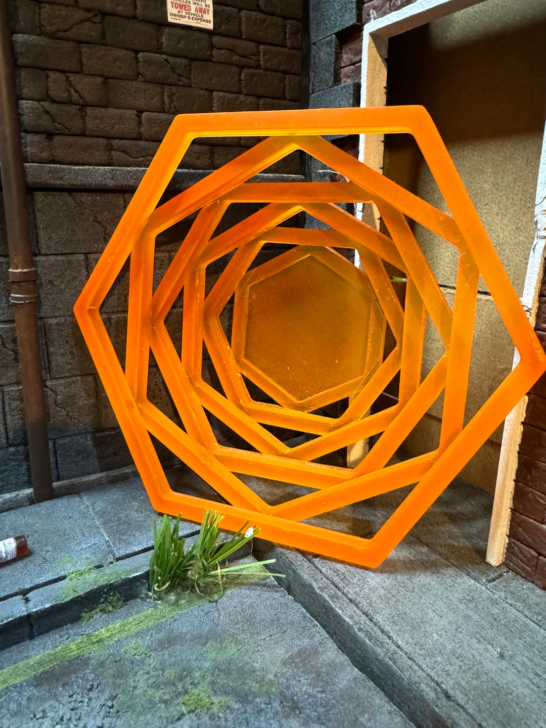 1:12 Orange Hexagon Portal (FIGURE NOT INCLUDED) - Etsy