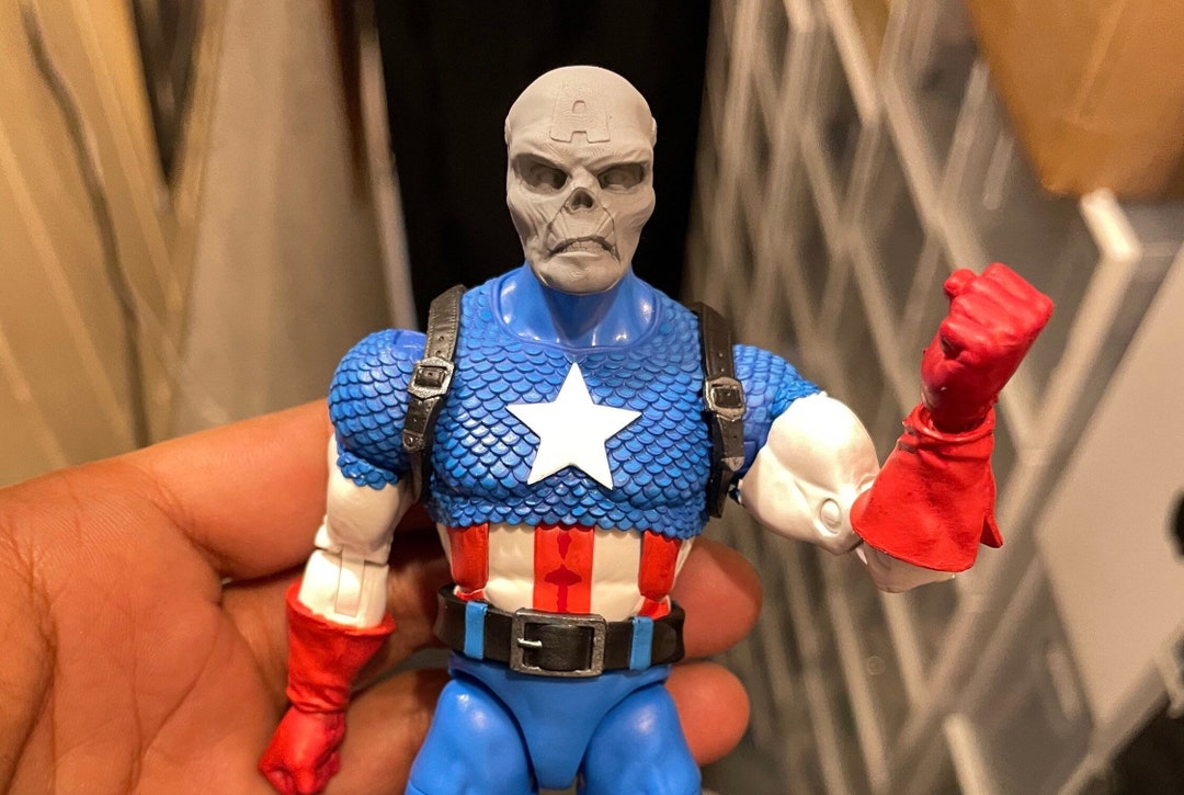 Captain Skull Head Sculpt (unpainted) ***FIGURE NOT INCLUDED*** - Etsy