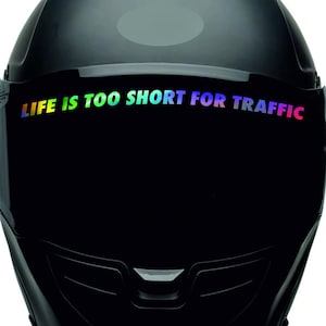 Motorcycle Visor Decal, Custom Text, Motorrad Helm Wunschtext, Helmet ...