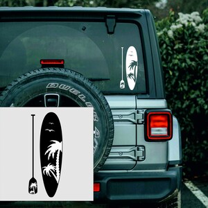 SUP Sticker, Stand up Paddle Board Sticker, SUP Bumper Sticker, Ocean ...