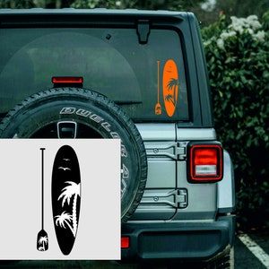 SUP Sticker, Stand up Paddle Board Sticker, SUP Bumper Sticker, Ocean ...