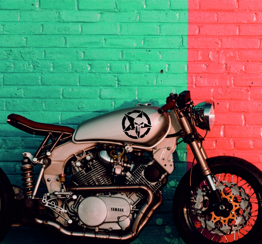 Set the Punisher Vinyl Sticker Für Motorrad Gas Tankaufkleber, Vintage ...