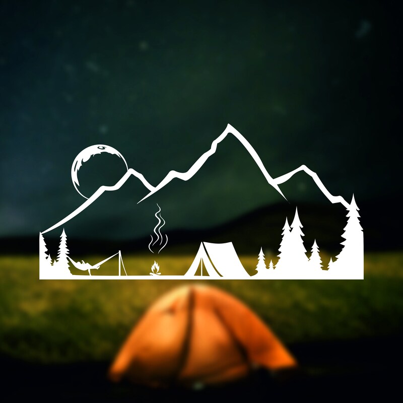 Tent Sticker - Etsy