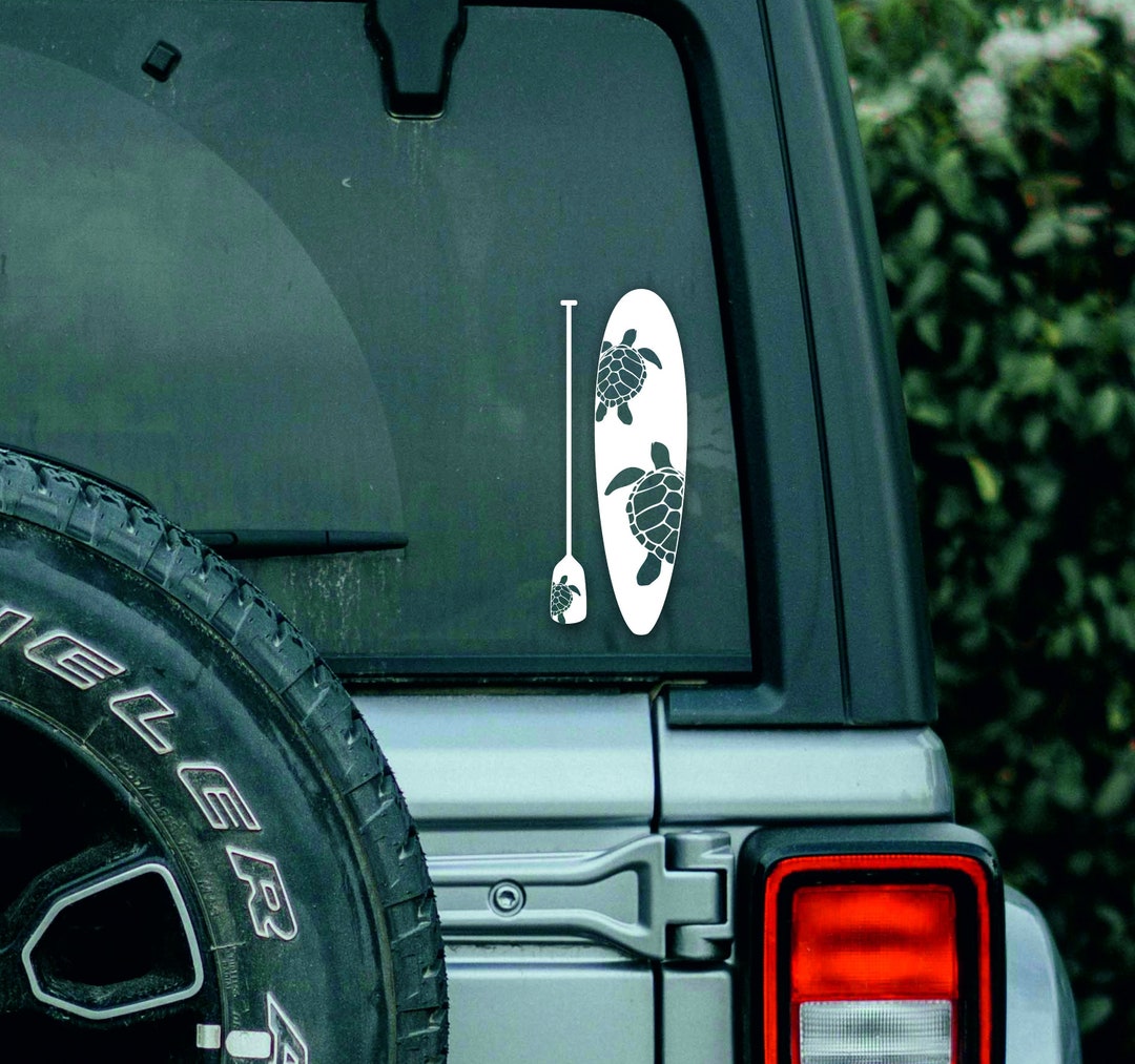 SUP Sticker, Stand up Paddle Board Sticker, SUP Bumper Sticker, Ocean ...